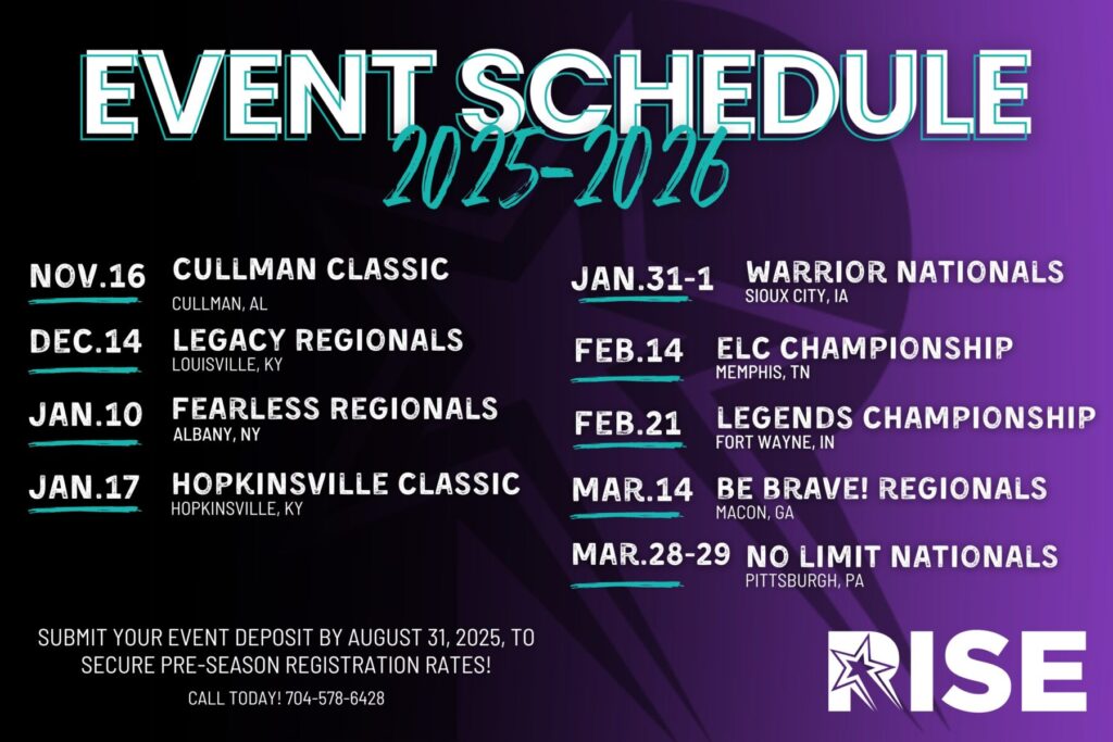 All-Star Cheer & Studio Dance Competitions | Rise Productions